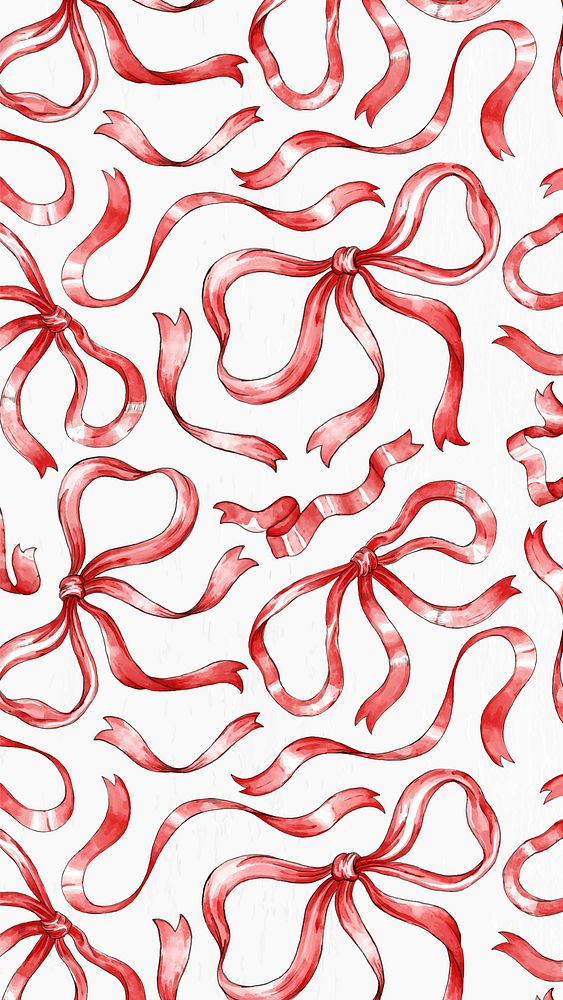 Festive Christmas ribbon pattern vector | Premium Vector - rawpixel