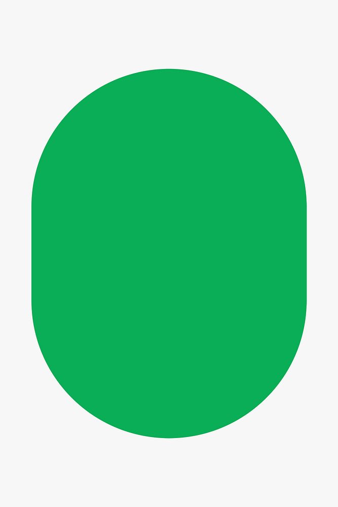 Ellipse sticker geometric shape, green | Premium PSD - rawpixel