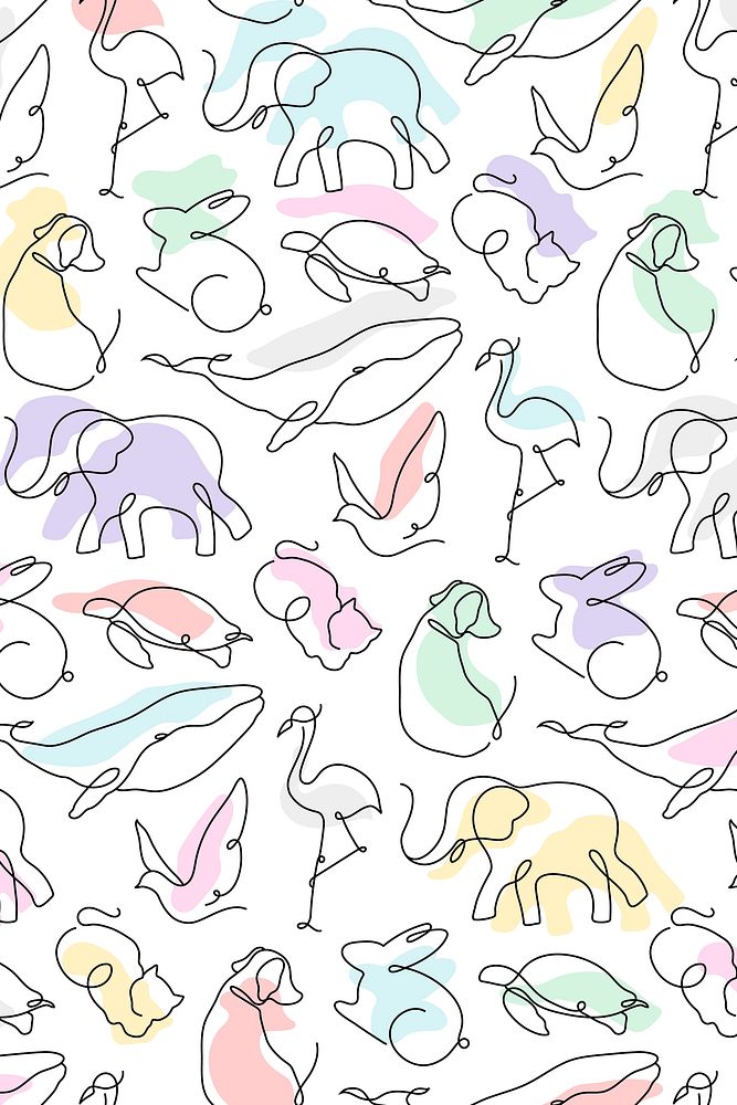 Animal pattern background, colorful seamless | Premium Photo - rawpixel