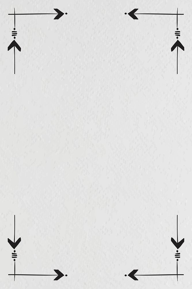 Vector frame border bohemian arrow | Premium Vector - rawpixel