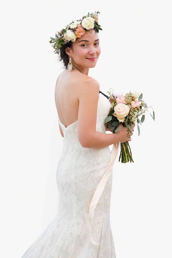 Happy bride, wedding isolated image | Premium Photo - rawpixel