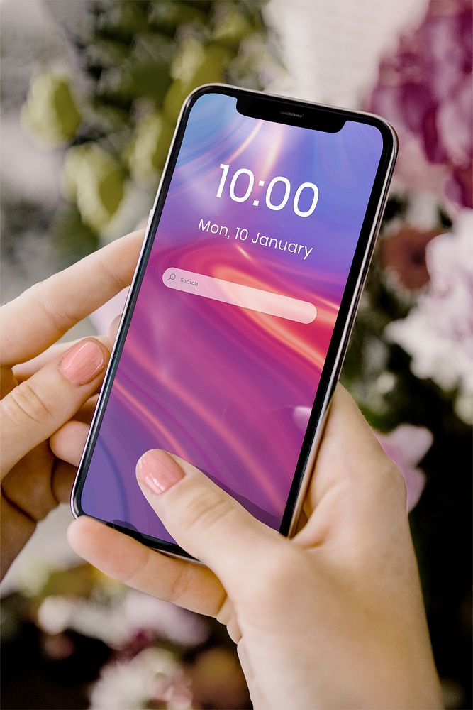 Woman using mobile phone, lock | Free Photo - rawpixel