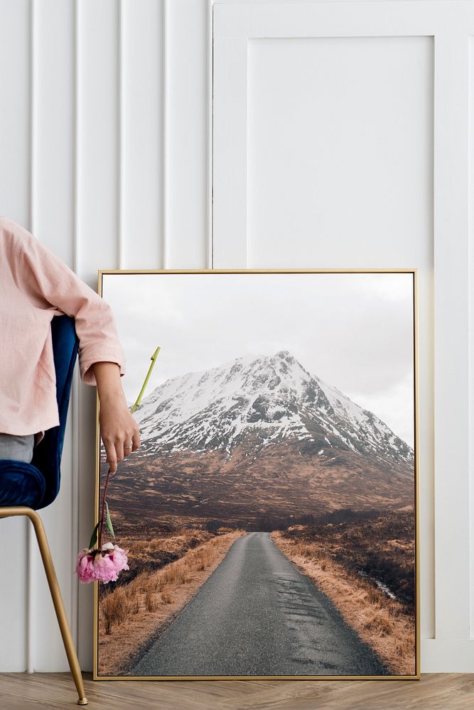 Mountain photo frame, home decor | Free Photo - rawpixel