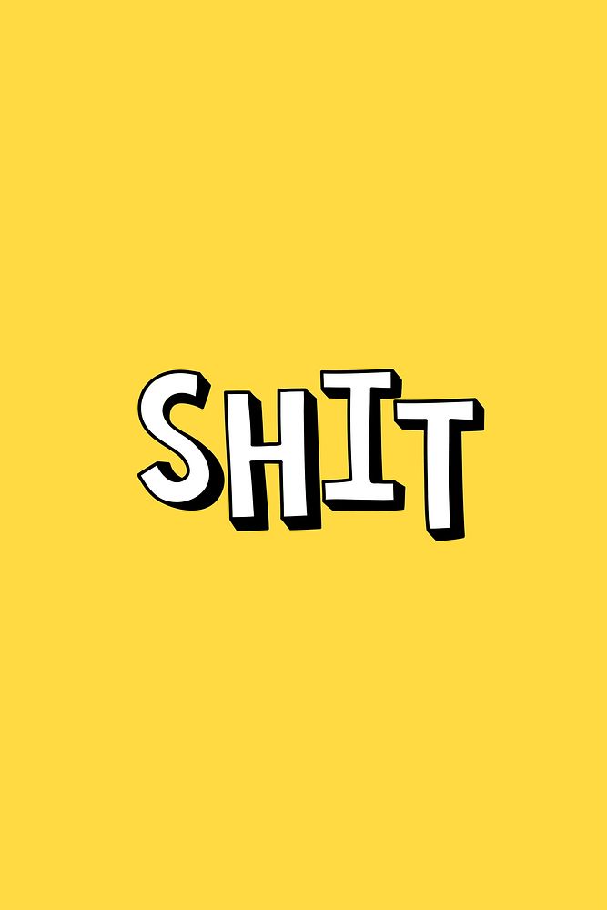 Shit vector word bold font | Premium Vector - rawpixel