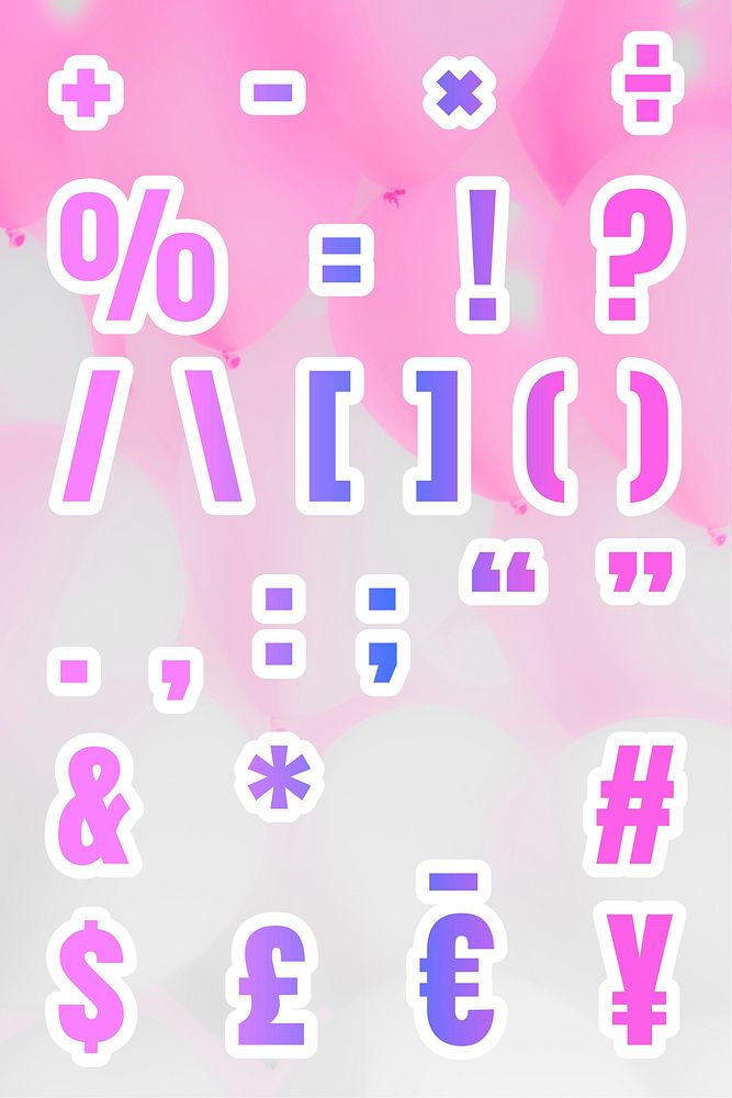 Vector math symbol punctuation mark | Premium Vector - rawpixel