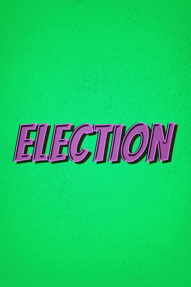 Election word comic style typography | Free Photo - rawpixel