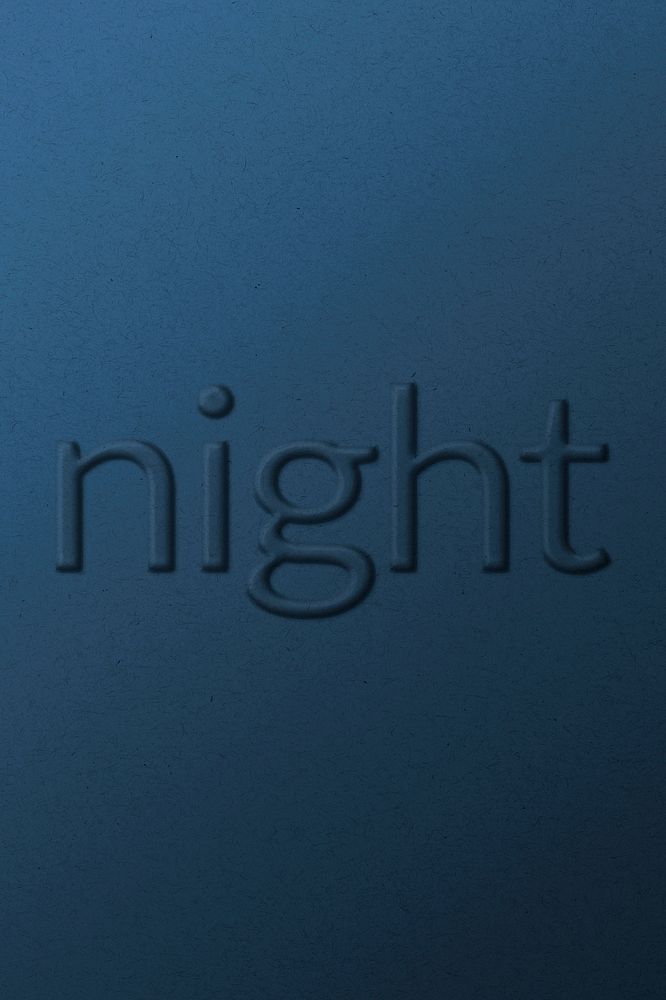 Word night embossed typography paper | Free Photo - rawpixel