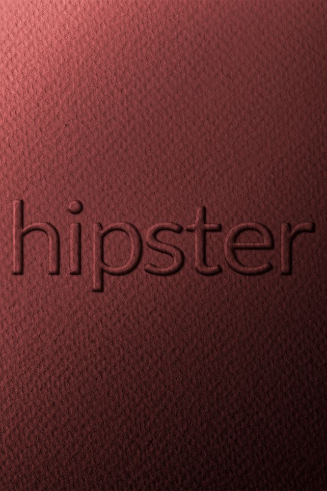 Hipster word emboss typography paper | Free Photo - rawpixel