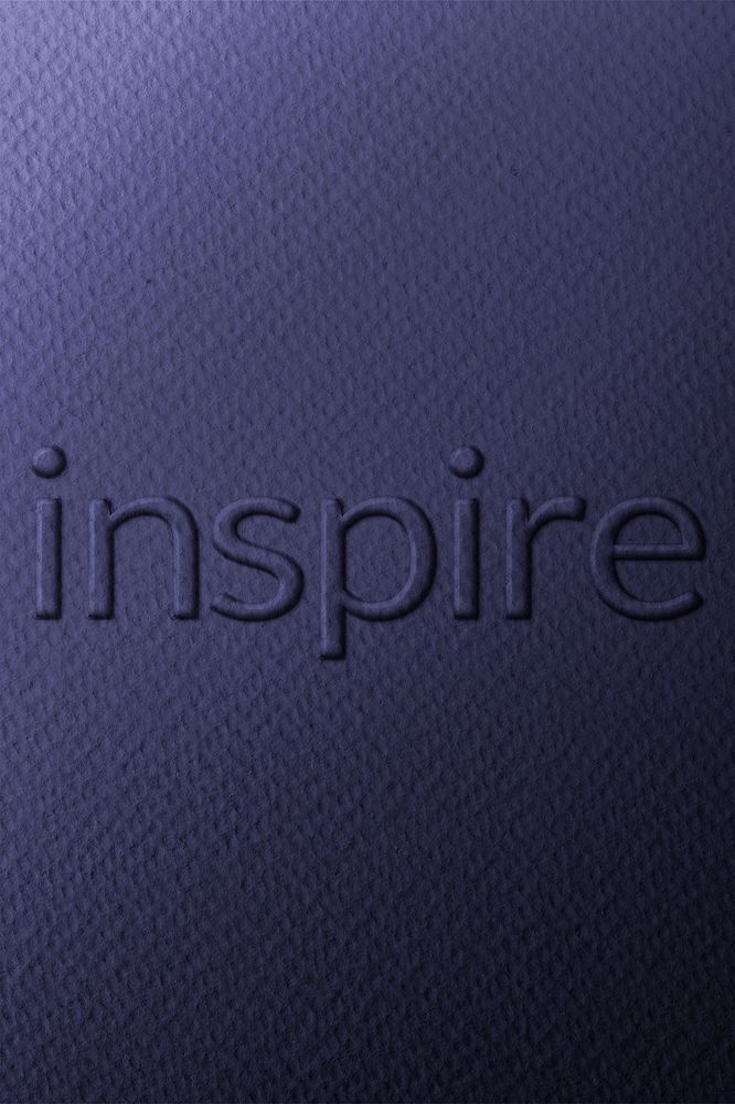 Word inspire embossed typography paper | Free Photo - rawpixel