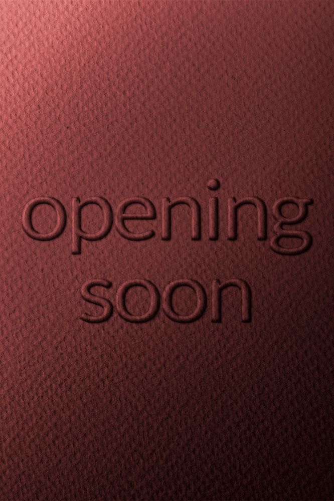 Opening soon message embossed typography | Free Photo - rawpixel