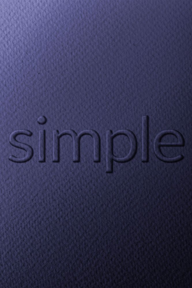 Simple word embossed typography paper | Free Photo - rawpixel