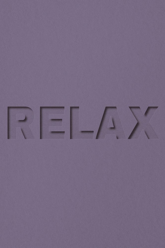Relax word bold font typography | Free Photo - rawpixel