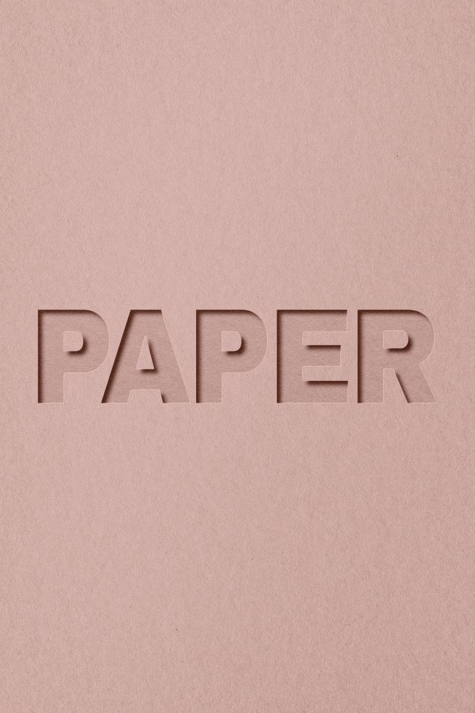Paper word bold paper cut | Free Photo - rawpixel
