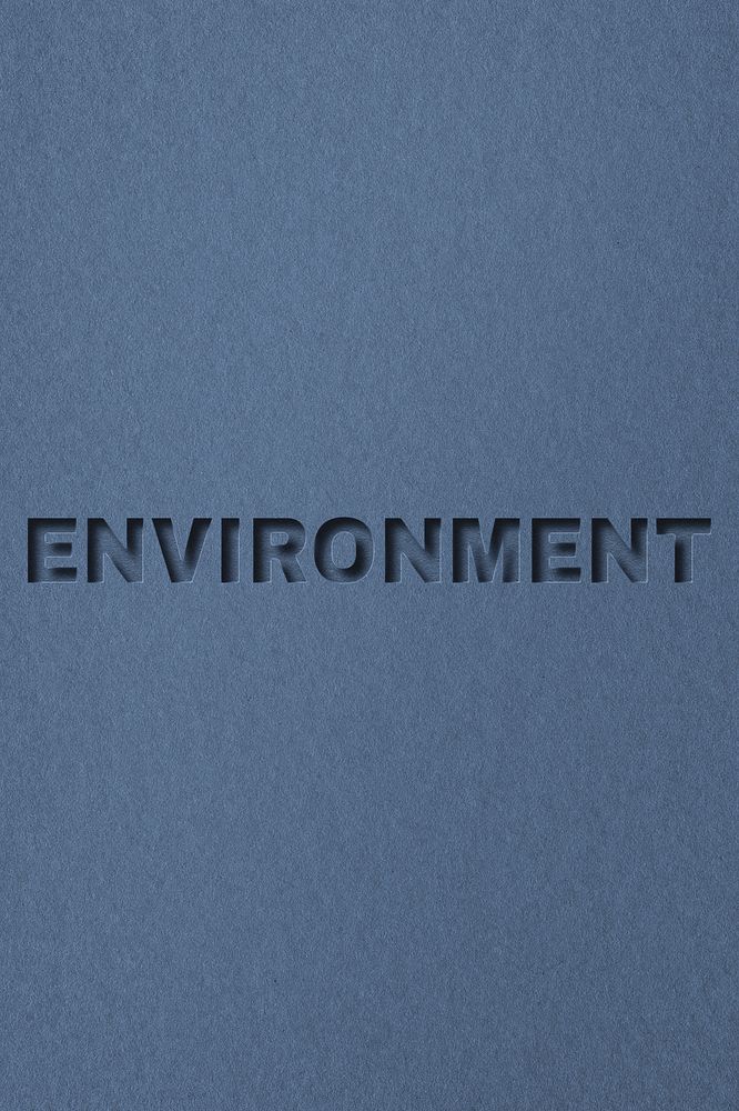 Environment text paper cut font | Free Photo - rawpixel
