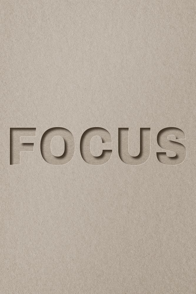 Focus 3d paper cut font | Free Photo - rawpixel