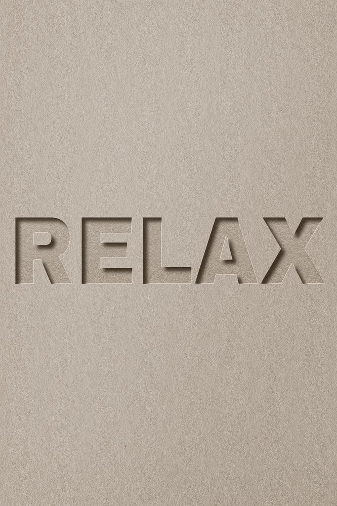 Relax word paper cut font | Free Photo - rawpixel