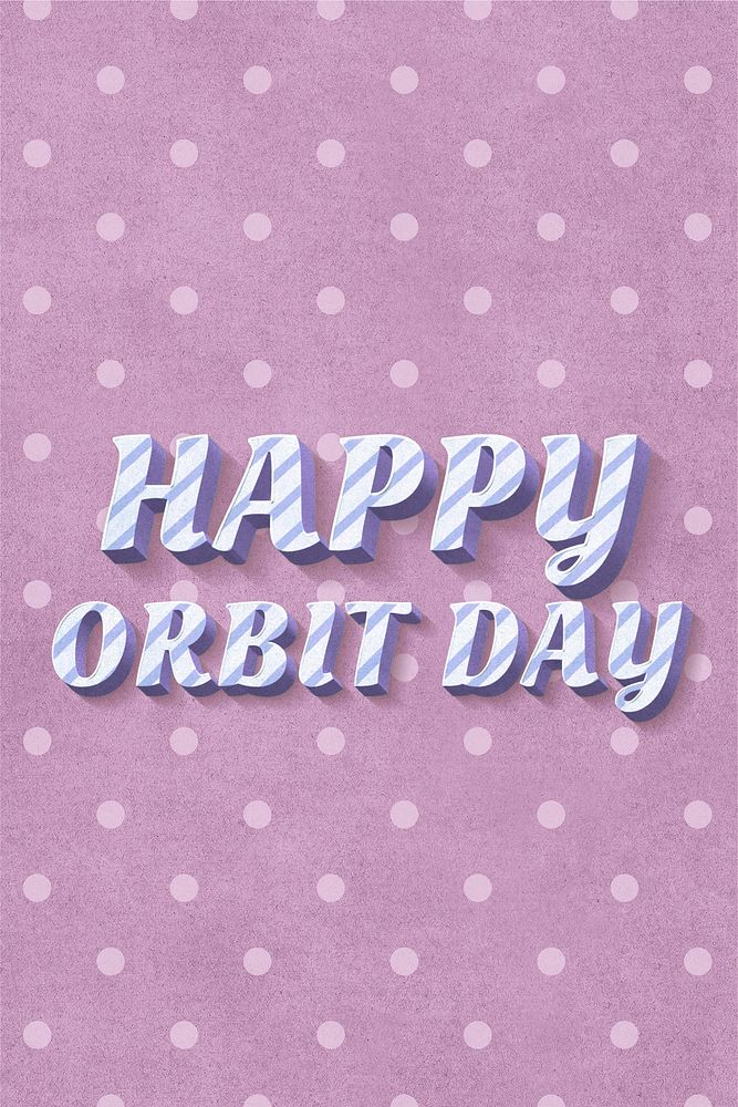 Happy orbit day word striped | Free Photo - rawpixel