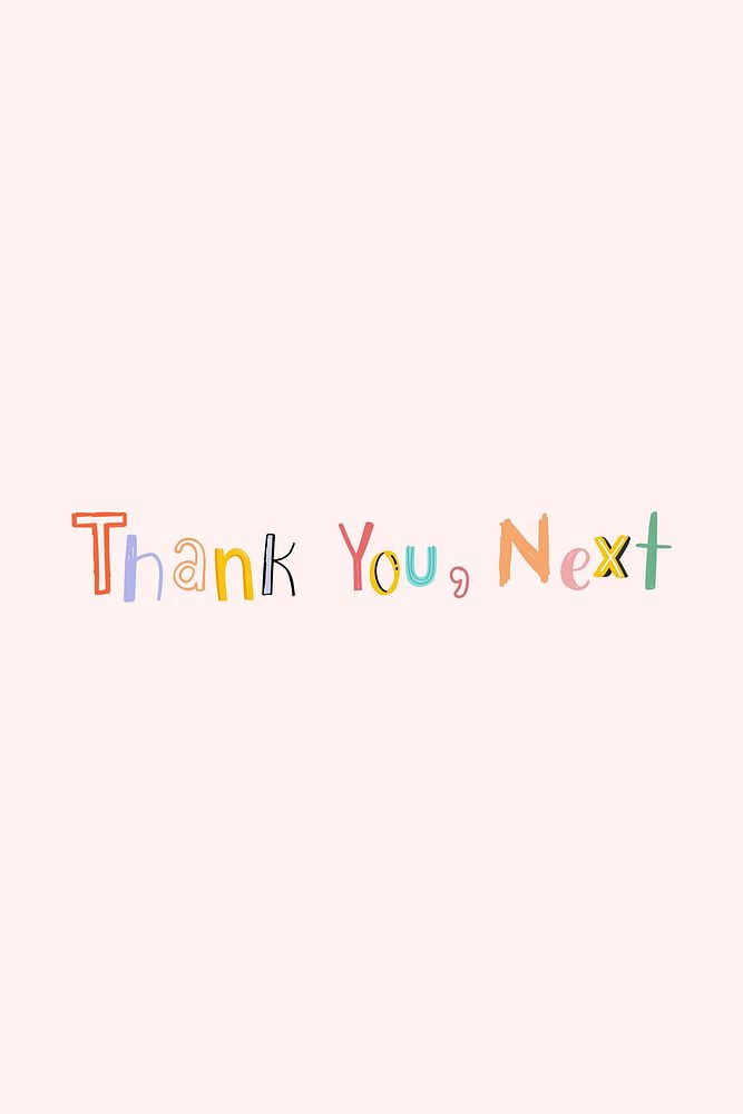 Thank you, Next vector text | Premium Vector - rawpixel