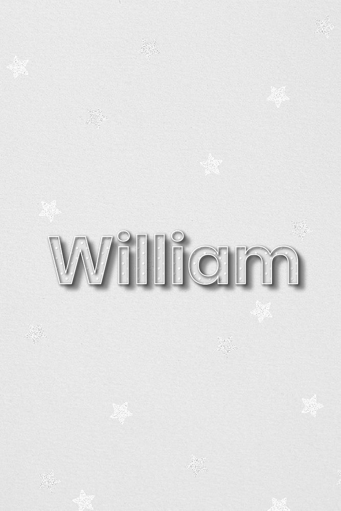 William male name lettering typography | Free Photo - rawpixel