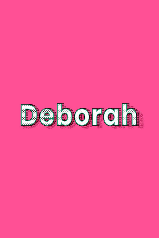 Female name Deborah typography text | Premium Photo - rawpixel