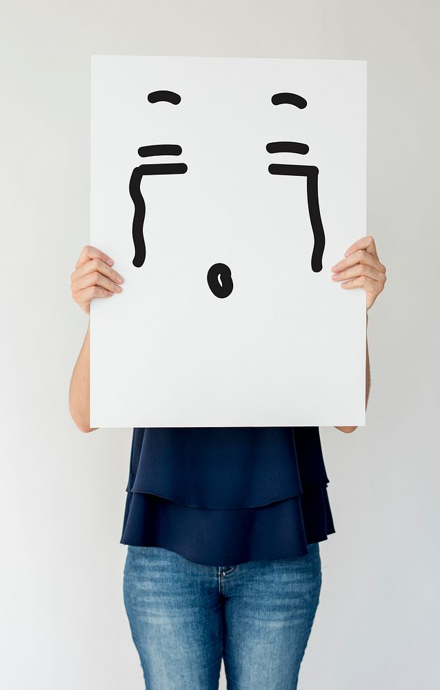 Illustration awful sadness face banner | Premium Photo - rawpixel