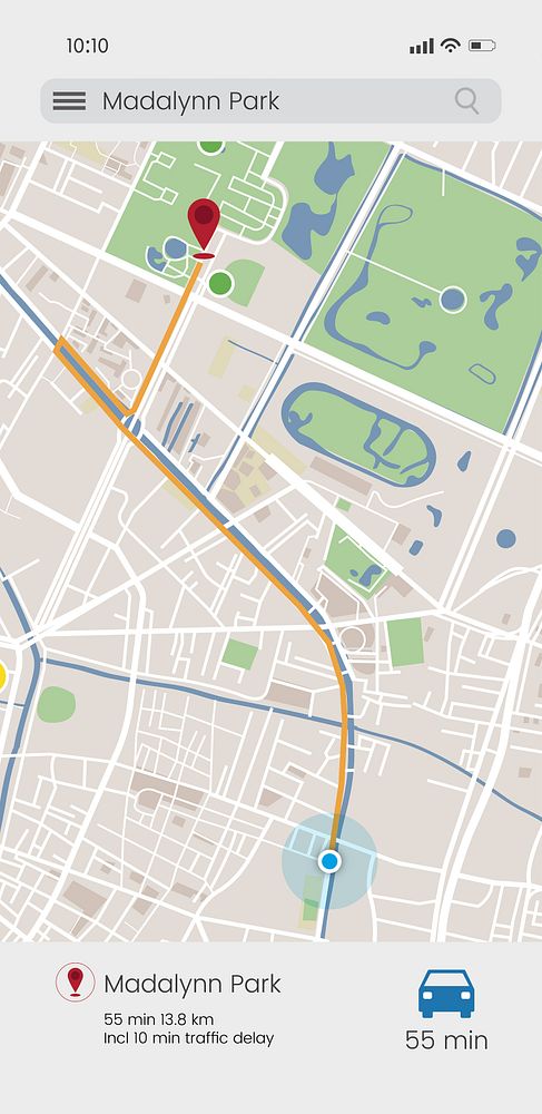 GPS map user interface, drive | Premium Photo - rawpixel