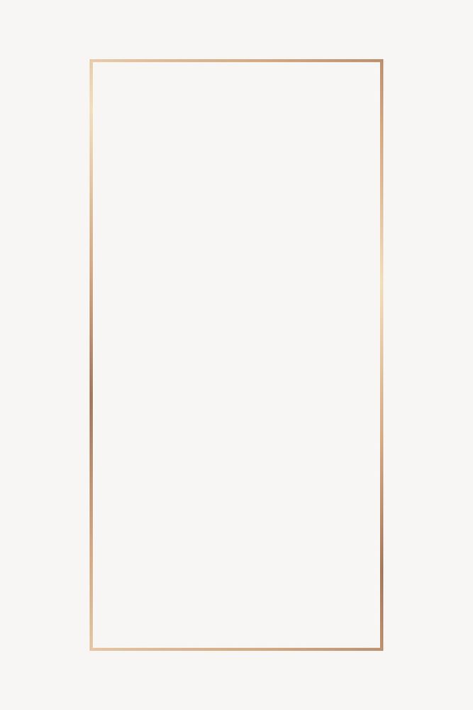 Gold thin line rectangle frame | Premium Vector - rawpixel
