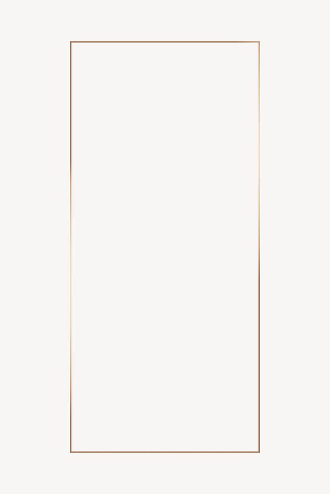 Gold thin line rectangle frame | Premium Vector - rawpixel