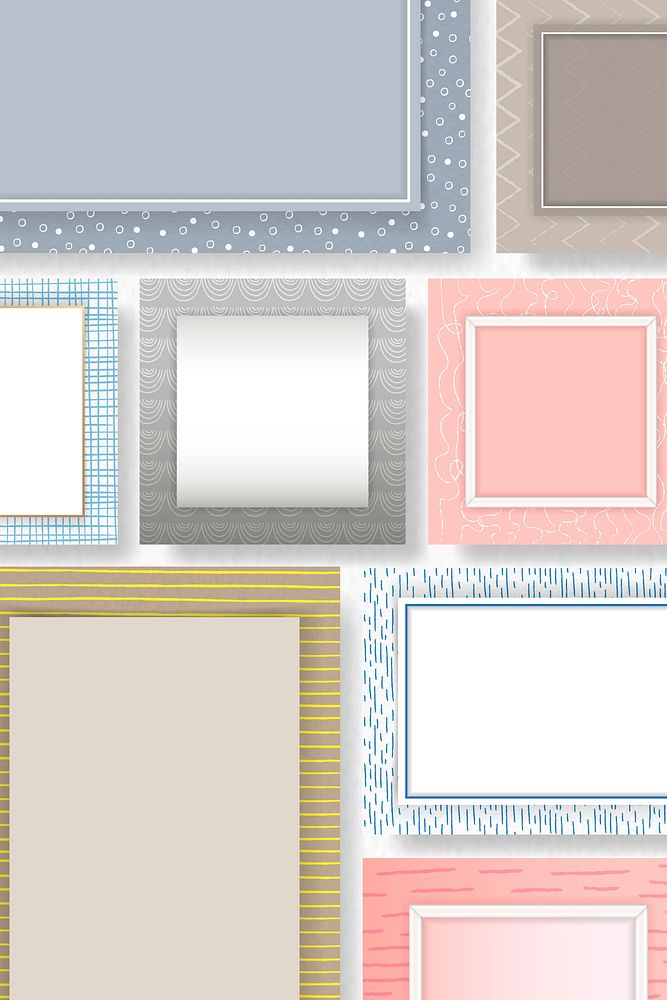 Colorful blank abstract frame vector | Premium Vector - rawpixel