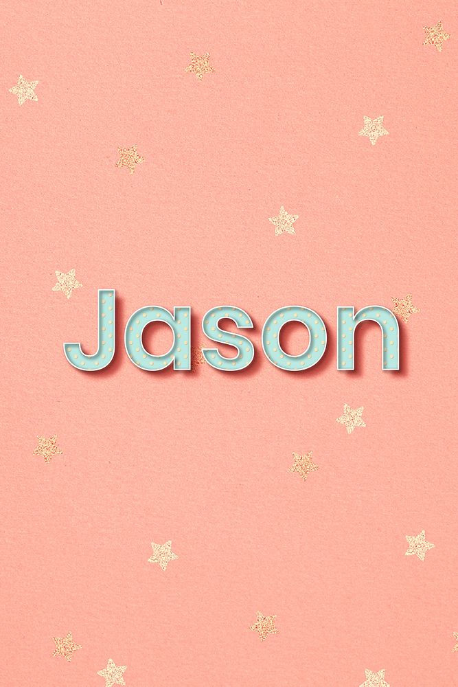 Jason male name typography vector | Premium Vector - rawpixel