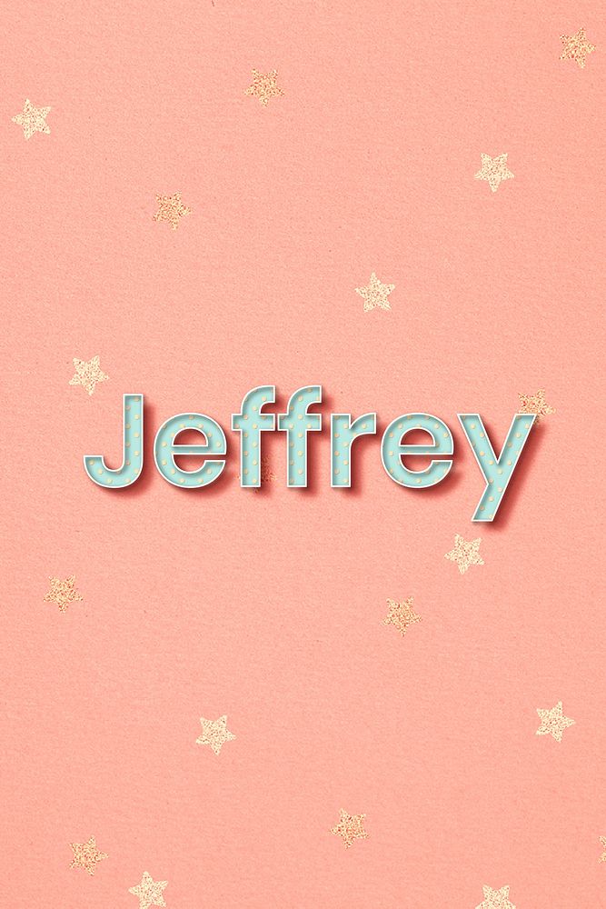 Jeffrey male name typography vector | Premium Vector - rawpixel