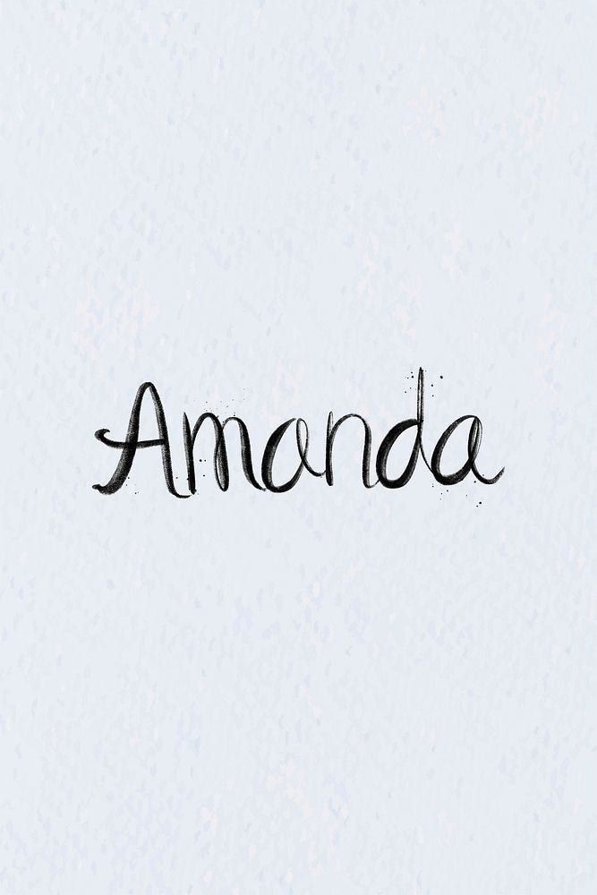 Hand drawn Amanda vector font | Free Vector - rawpixel