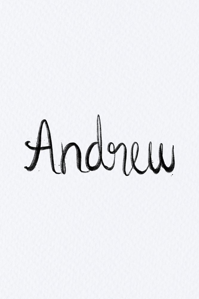 Hand drawn Andrew font typography | Free Photo - rawpixel