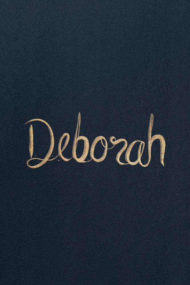 Name Deborah shimmery gold font | Free Photo - rawpixel
