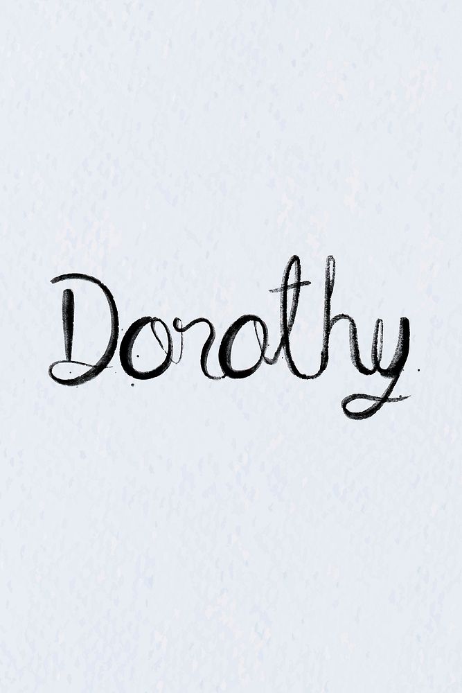 Hand drawn Dorothy font vector | Premium Vector - rawpixel