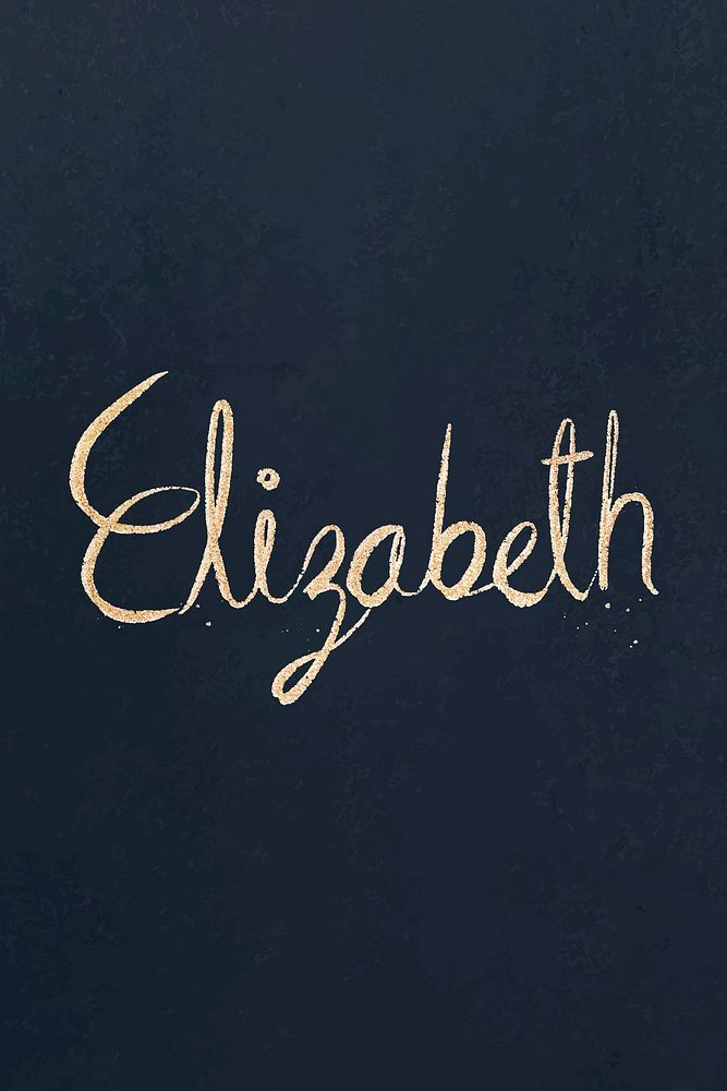 Elizabeth sparkling gold vector font | Premium Vector - rawpixel