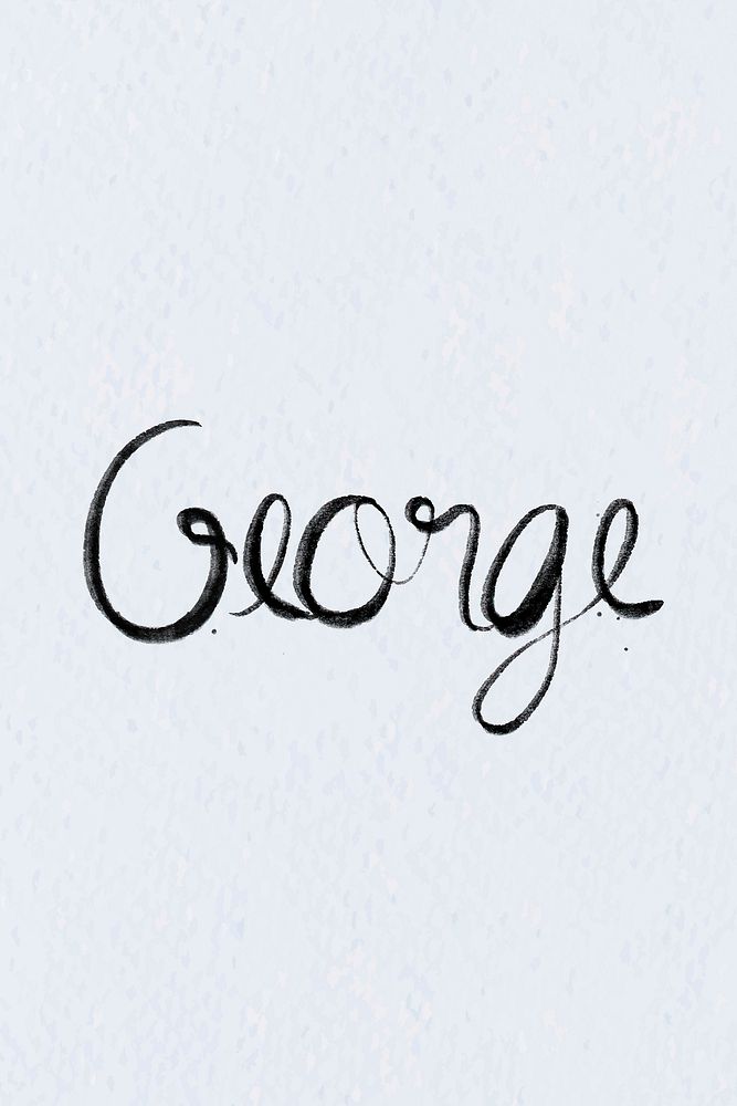 Hand drawn George vector font | Free Vector - rawpixel