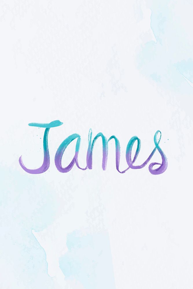 Vector James male name calligraphy | Premium Vector - rawpixel