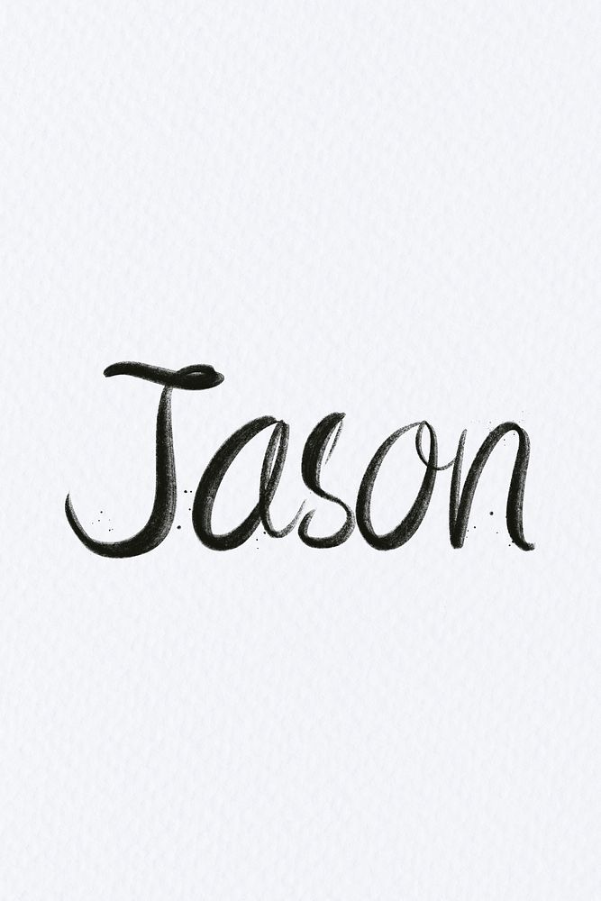 Hand drawn Jason psd font | Premium PSD - rawpixel