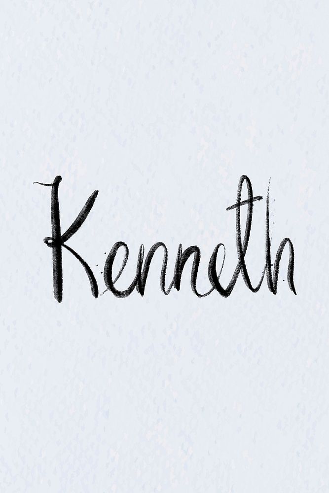 Hand drawn vector Kenneth font | Premium Vector - rawpixel