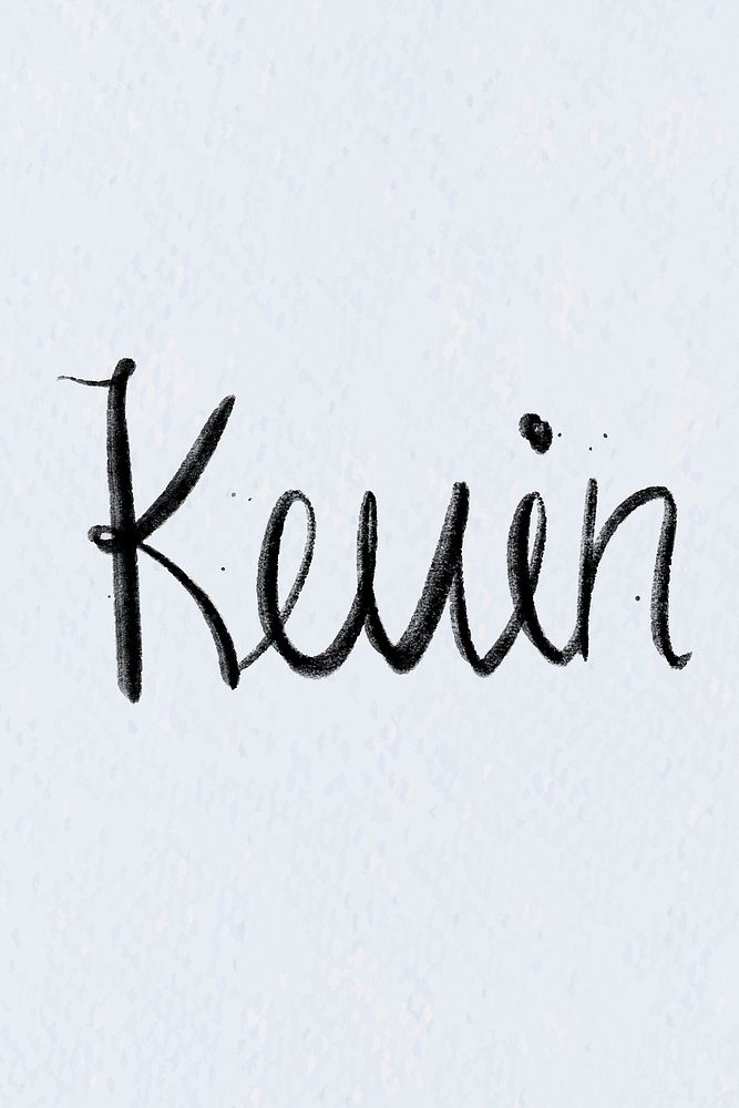 Vector Hand drawn Kevin font | Premium Vector - rawpixel