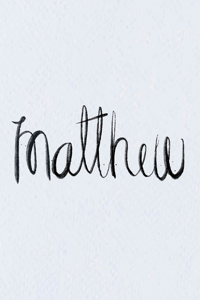 Vector hand drawn Matthew font | Premium Vector - rawpixel