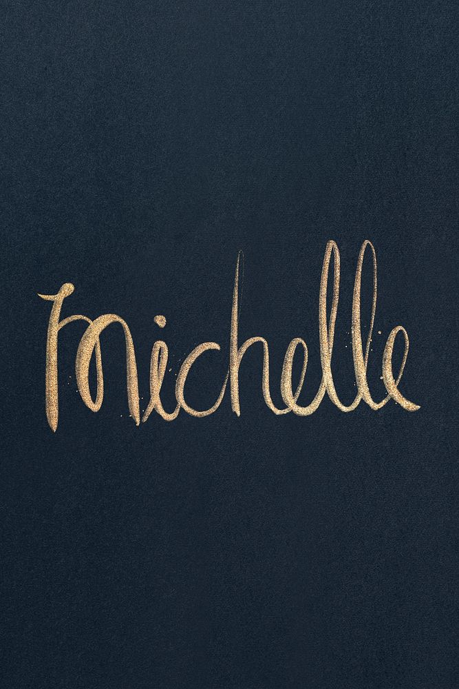 Michelle sparkling gold font typography | Free Photo - rawpixel