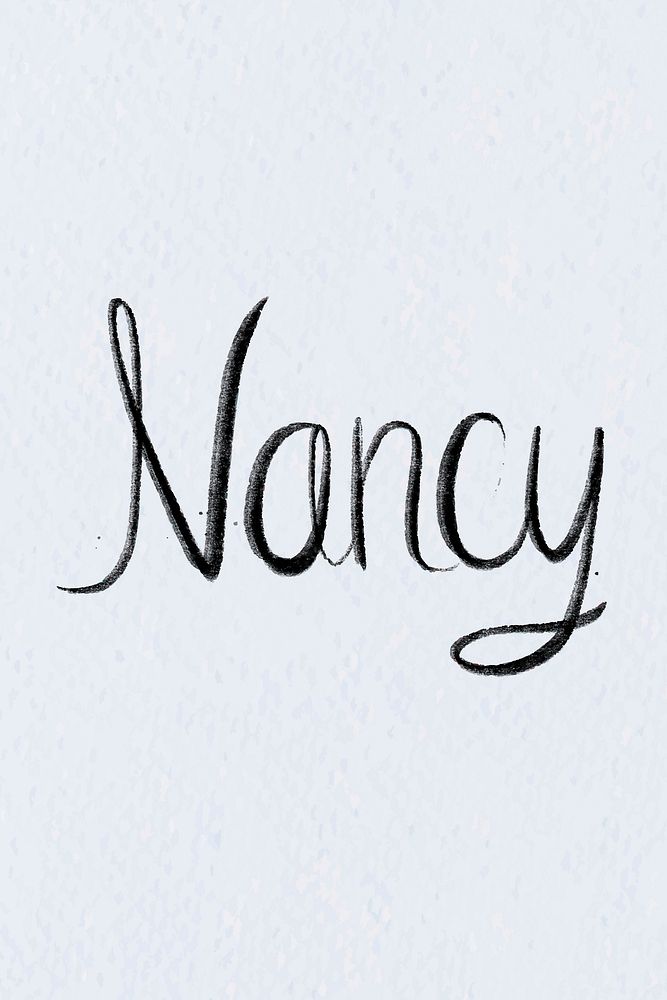 Vector hand drawn Nancy font | Premium Vector - rawpixel