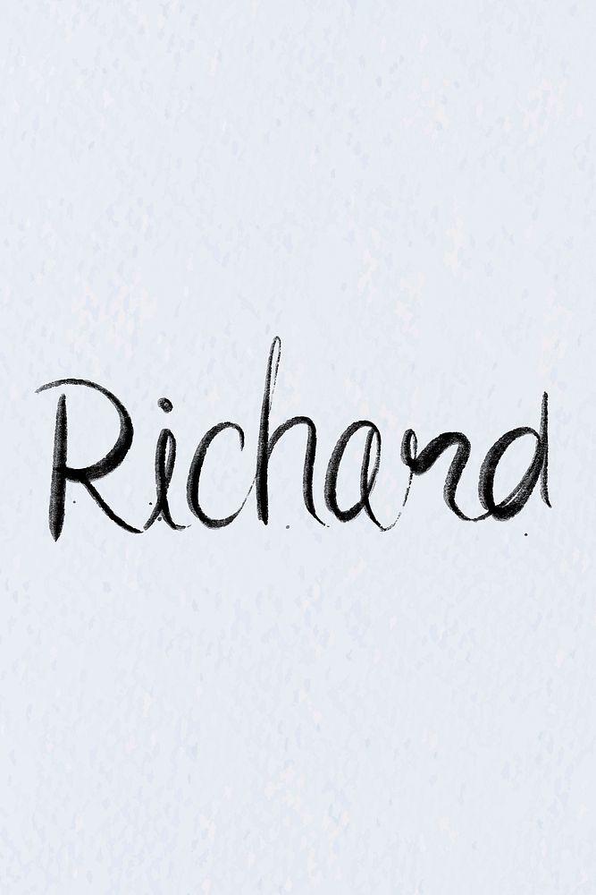 Hand drawn Richard vector font | Premium Vector - rawpixel