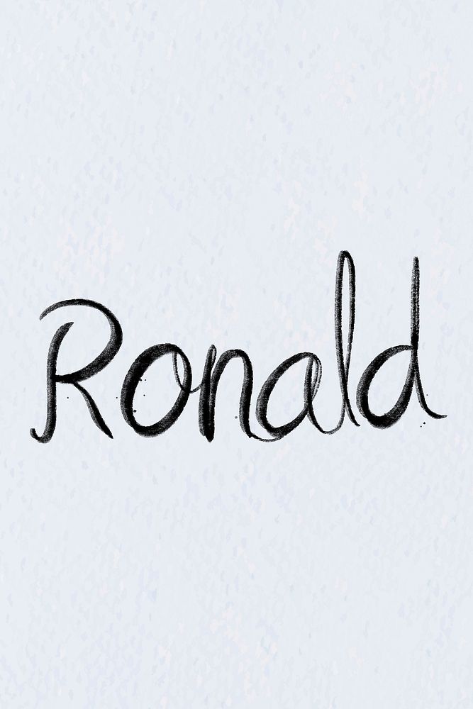 Vector hand drawn Ronald font | Free Vector - rawpixel