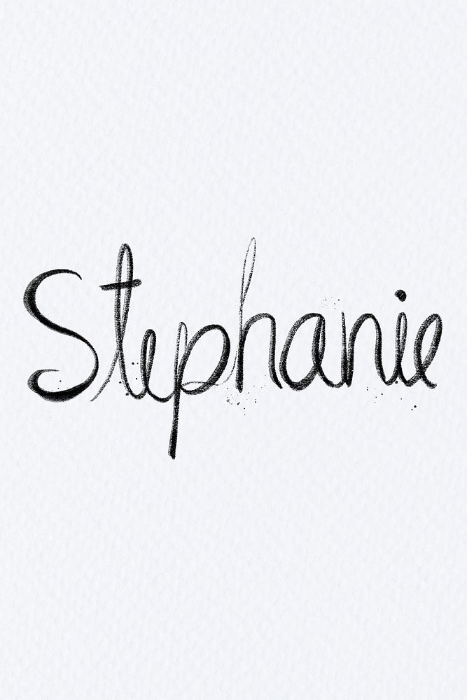 Stephanie hand drawn font typography | Free Photo - rawpixel