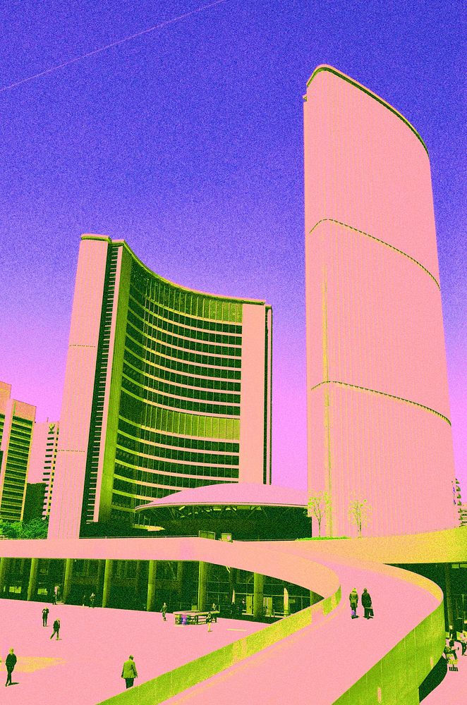 Building background, retro future design | Free Photo - rawpixel