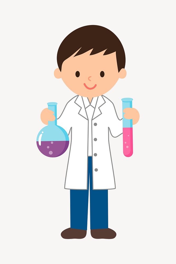 Scientist illustration. | Free Photo - rawpixel