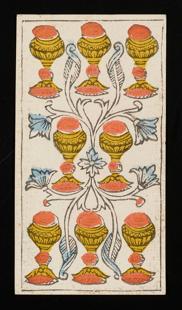 eight chalices ornate floral-like designs; | Free Photo Illustration ...